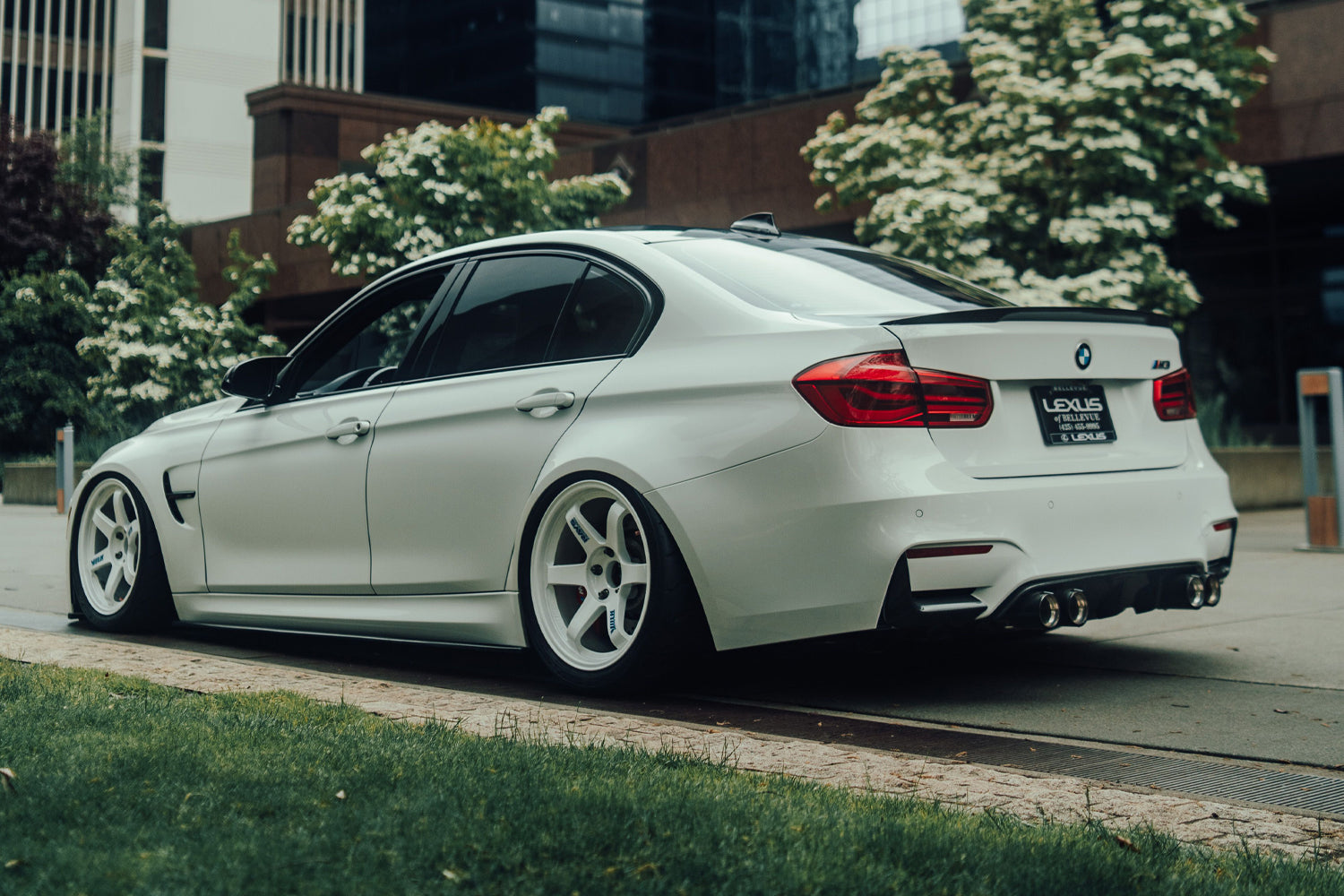 Alpine White F80 M3 w/ Dash White TE37SL